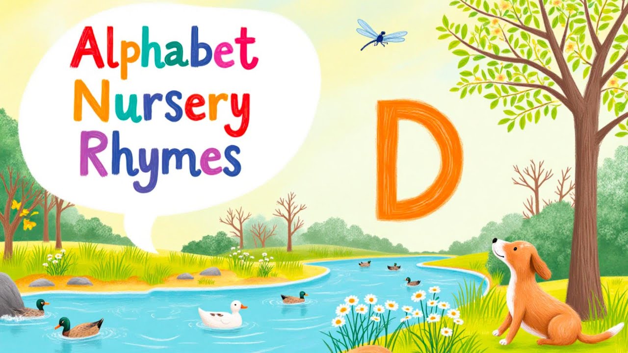Letter D | Words Nursery Rhymes | Alphabet Nursery Rhymes Song with ...