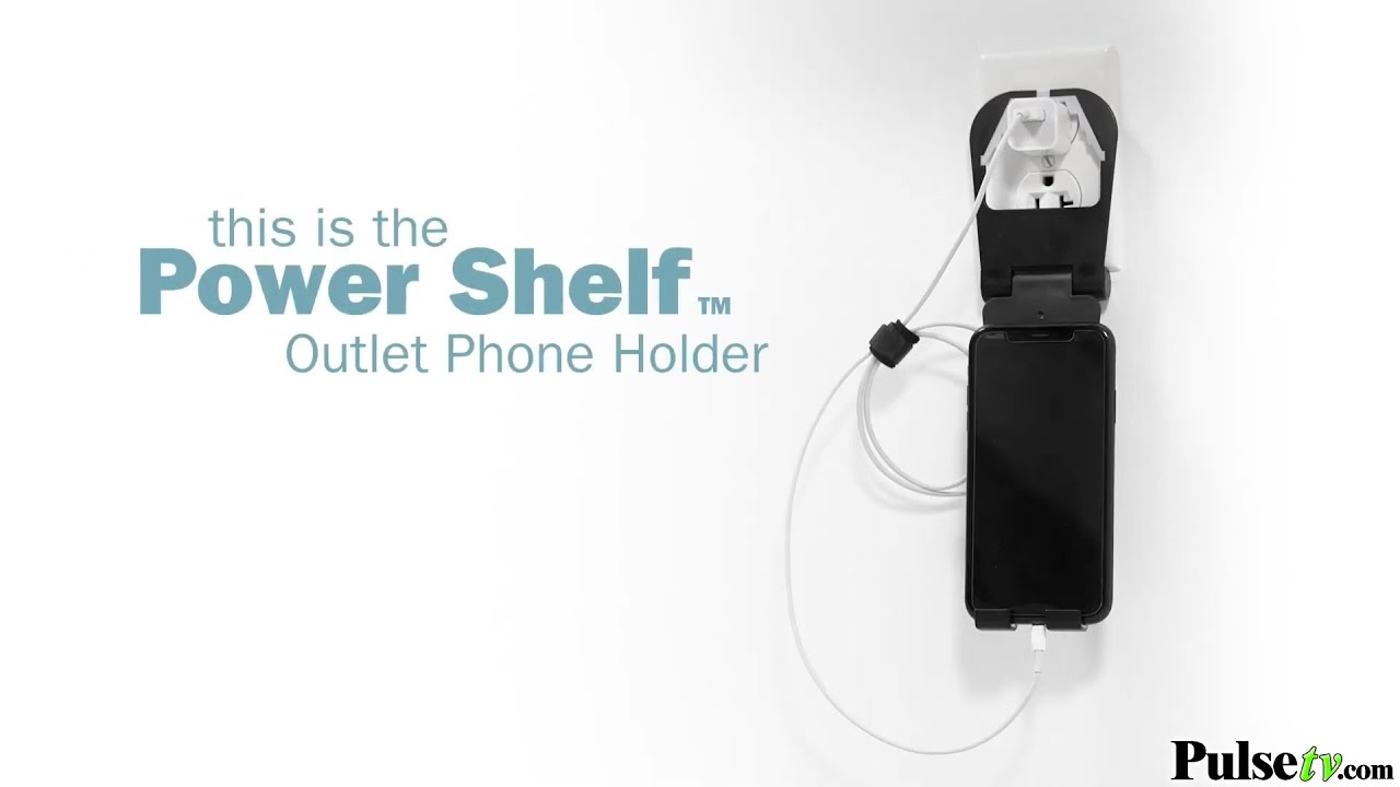 Power Shelf Phone Wall Hanger And Stand - YouTube