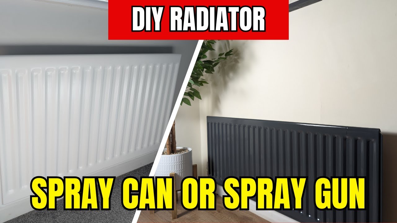 DIY Radiator Makeover: Spray Can or Spray Gun? - YouTube