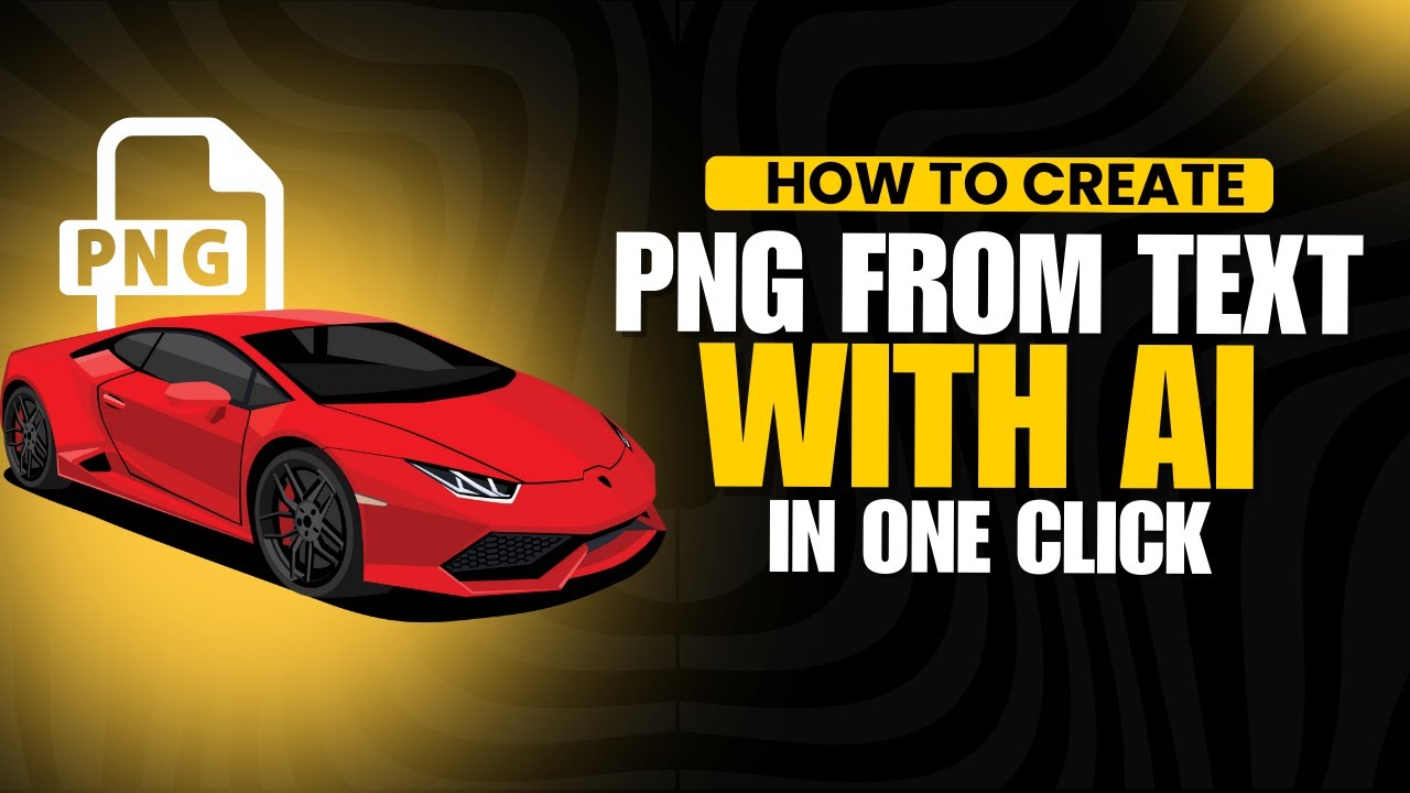 How to Create PNG From Text with AI in ONE CLICK! (Super Easy & Fast ...