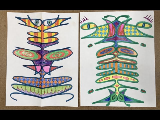 Symmetrical Creatures Names Creature Symmetry Name Art