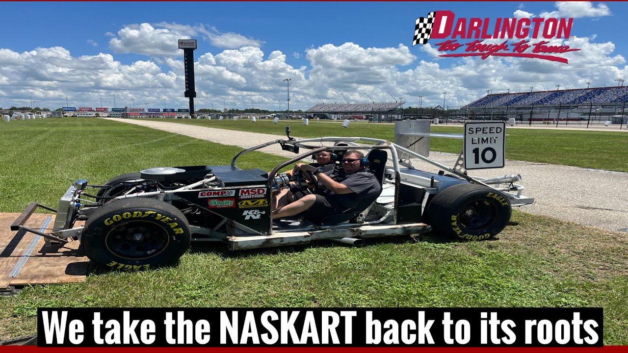 We take the NASKART to Darlington Speedway! - YouTube