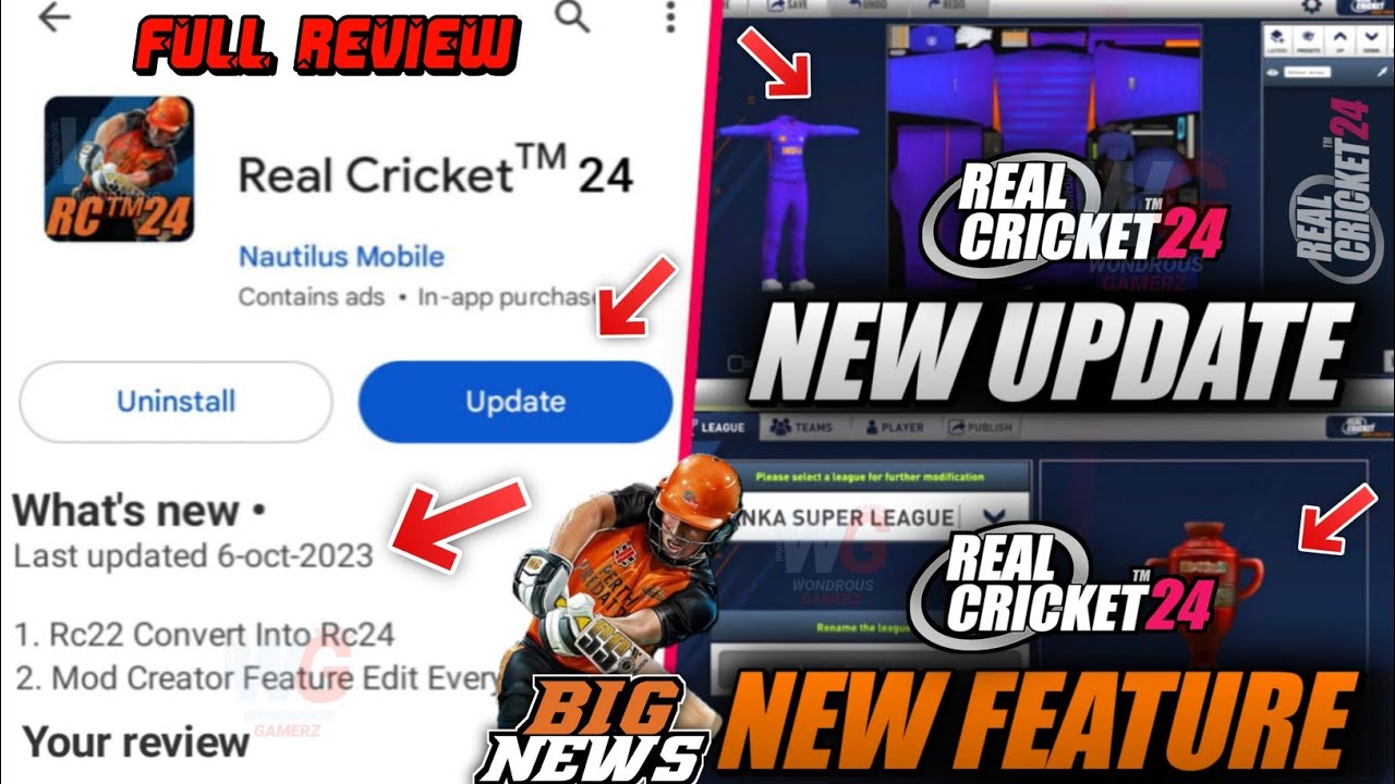 Community Feature!!🤯 Real Cricket 24 New Update | Rc24 Mod Creator ...