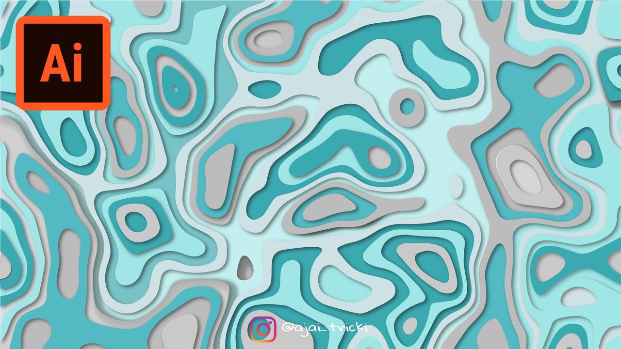 Adobe Illustrator | Paper Cut Out | Time-lapse - YouTube