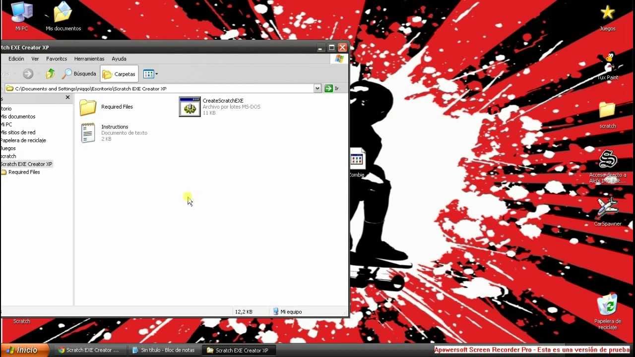 Como abrir un proyecto de scratch (.sb) como un archivo ejecutable ...