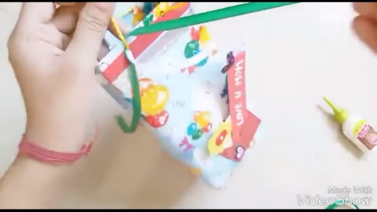 DIY How to make Fruit juice box bag / Best out of waste/Mothers Day ...