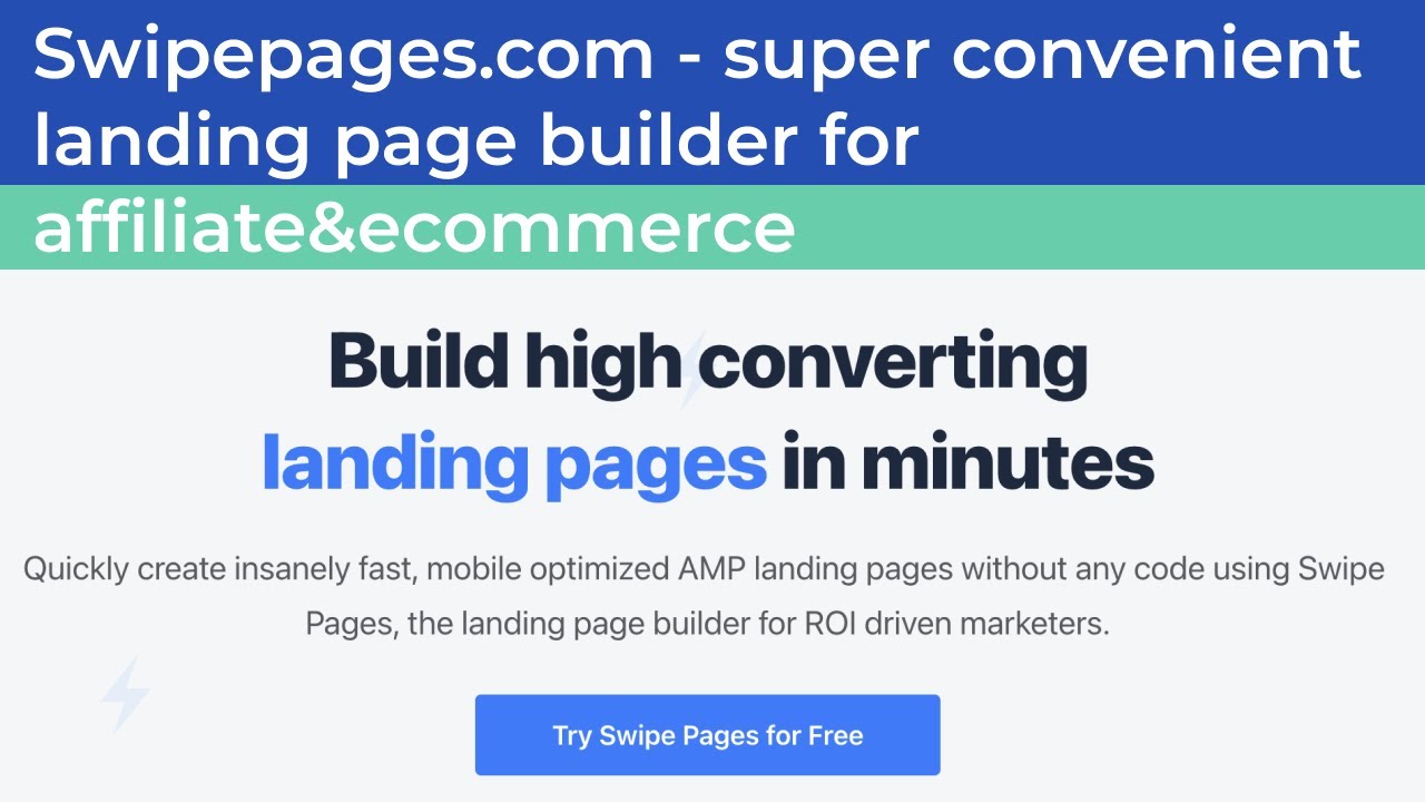 Swipe pages: Quickly create insanely fast, mobile optimized AMP landing ...