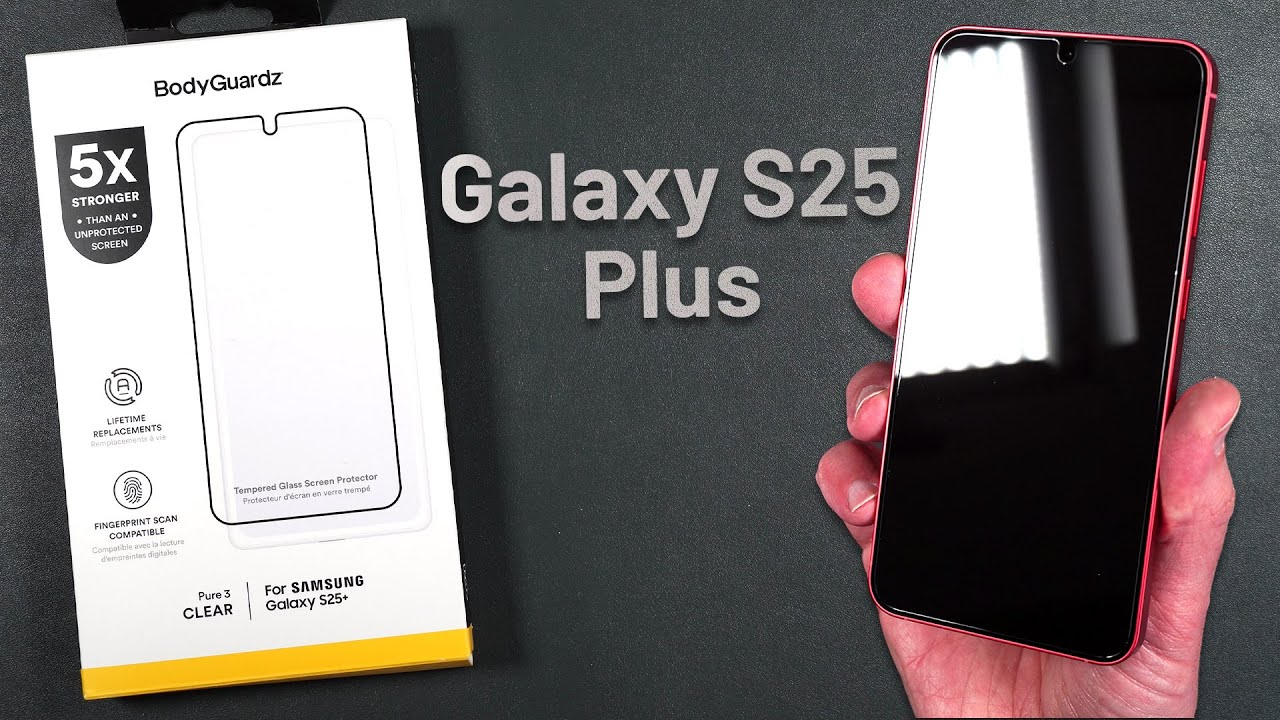 Galaxy S25 Plus BODYGUARDZ Pure 3 Screen Protector Drop & Scratch TEST ...