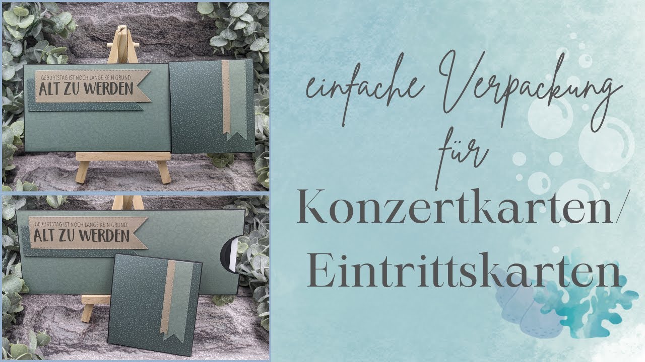 schnelle und einfache Verpackung für Konzertkarten/Eintrittskarten ...