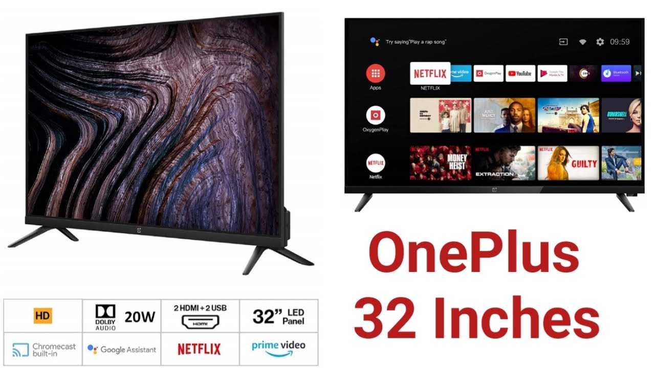 OnePlus Y Series 80 cm (32 inches) HD Ready LED Smart Android TV 32Y1 ...