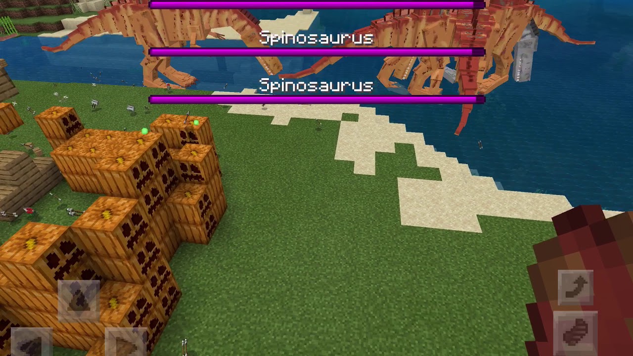 Minecraft spinosaurus mod ( dev dinozor mod) - YouTube