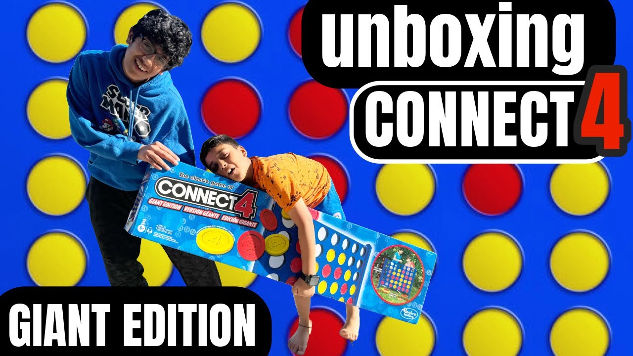 Unboxing Giant Connect 4 Hasbro's Original Connect4 - YouTube