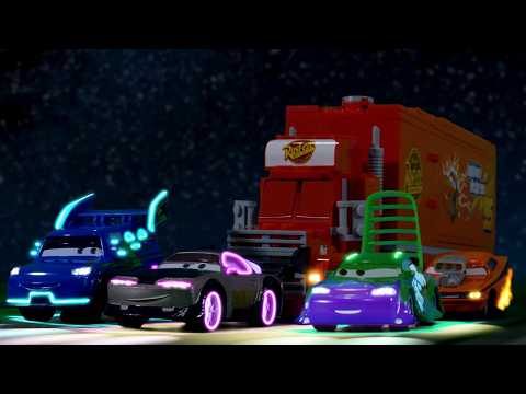 Neon Cars Scene in Stop-Motion! (Remake from Pixar’s Cars 1)