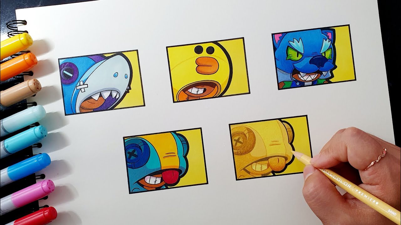 Drawing LEON skin icon 레온 스킨 아이콘 그리기 - YouTube