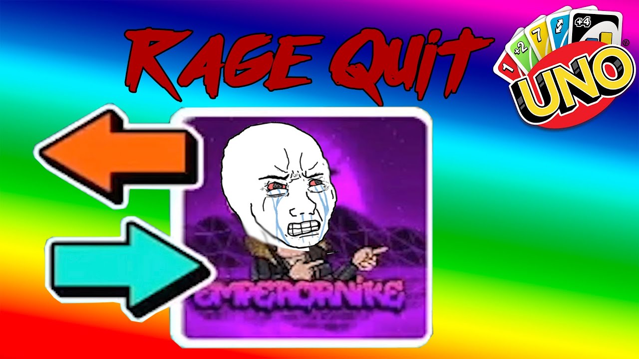 He Rage Quit! - UNO Funny Moments - YouTube