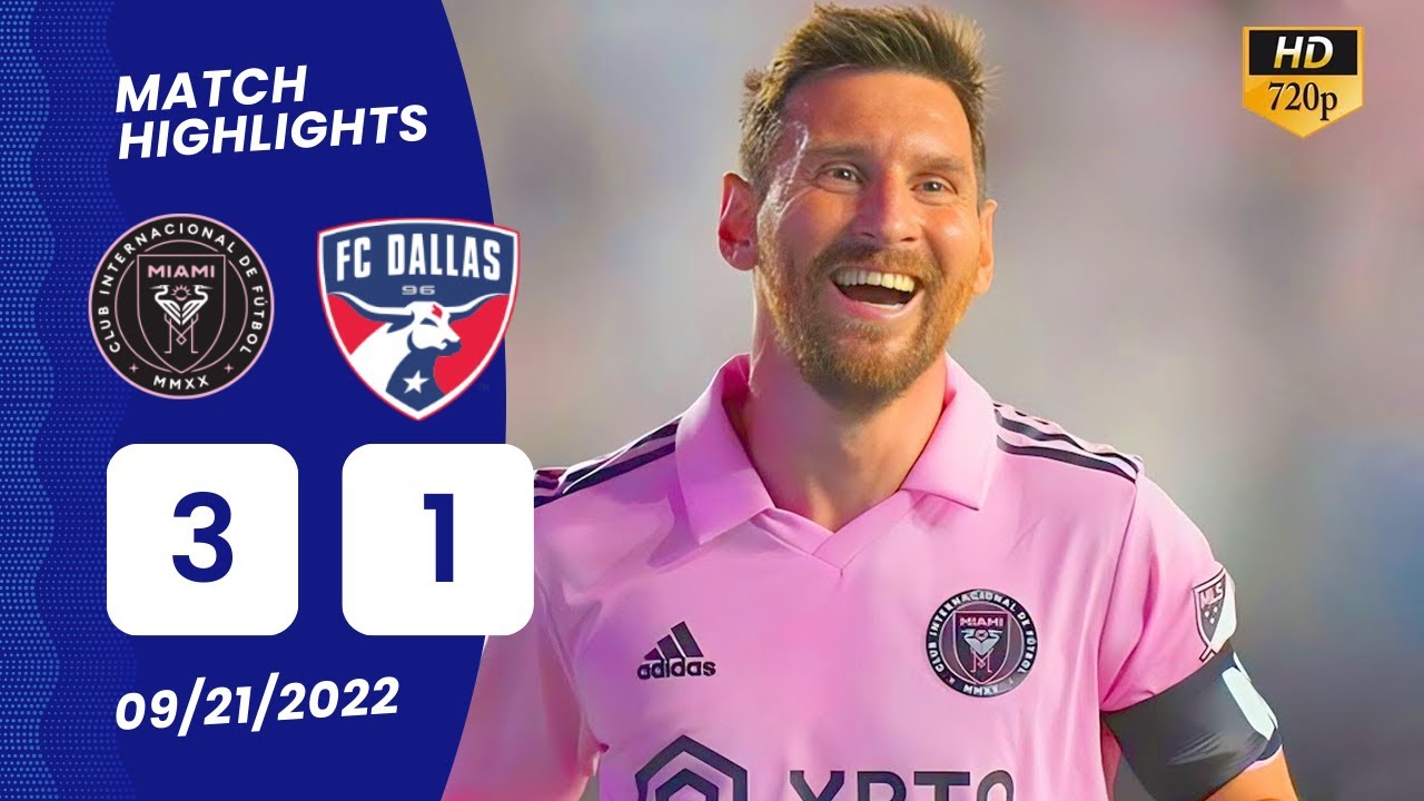 Inter Miami vs Dallas 5-2 All Goals Highlights - 2023 - YouTube