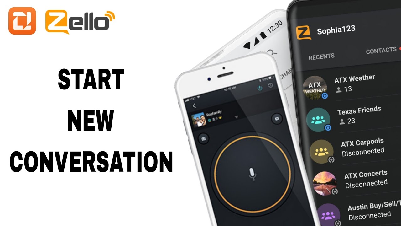 How To Start New Conversation On Zello App - YouTube