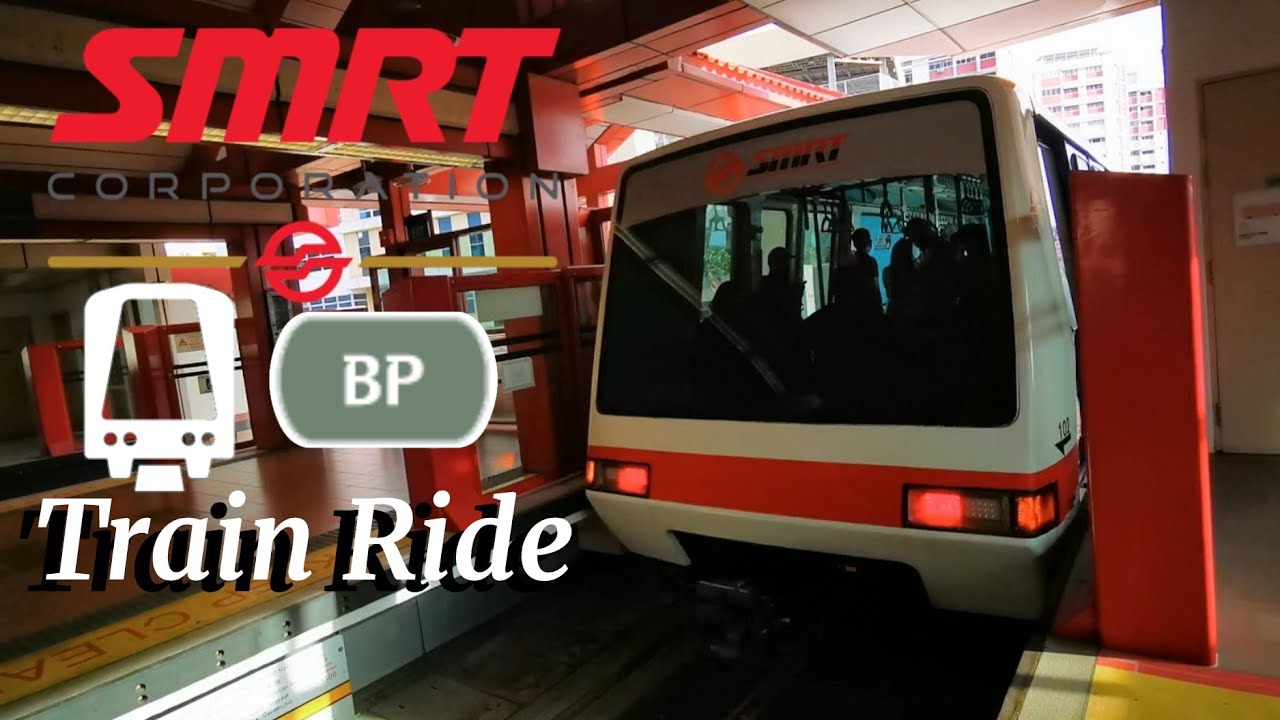 [Train Ride] SMRT BPLRT APM 100 C801 (2-carts) 102/108 Bukit Panjang to ...