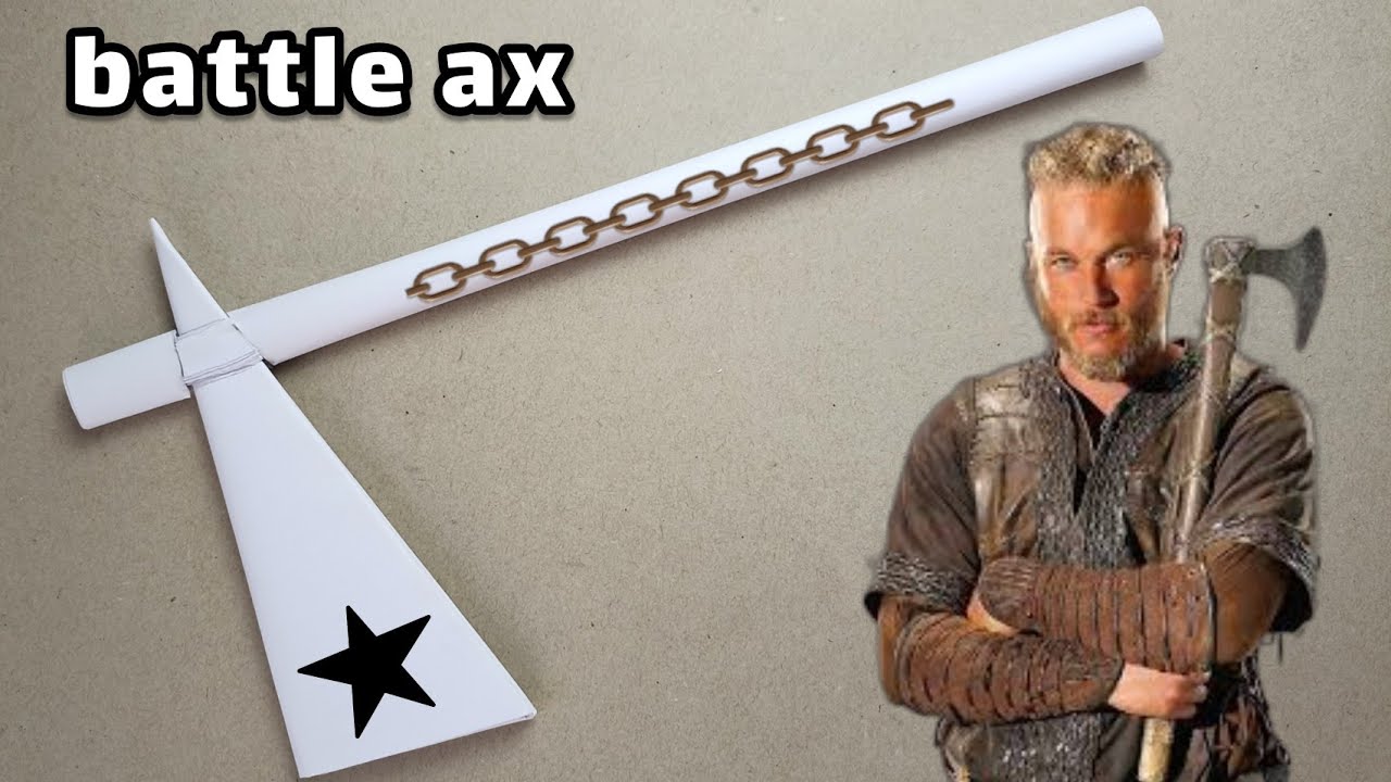 How to make a Paper Battle Axe | Easy | Tutorial - DIY COOL ORIGAMI ...