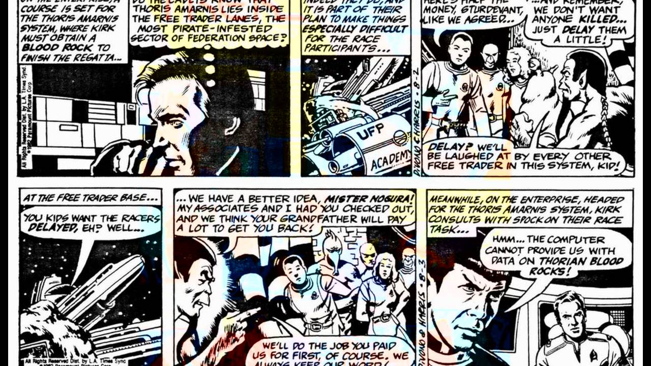 Star Trek ~ Newspaper Strips 13 ~ The Nogura Regatta #comics - YouTube