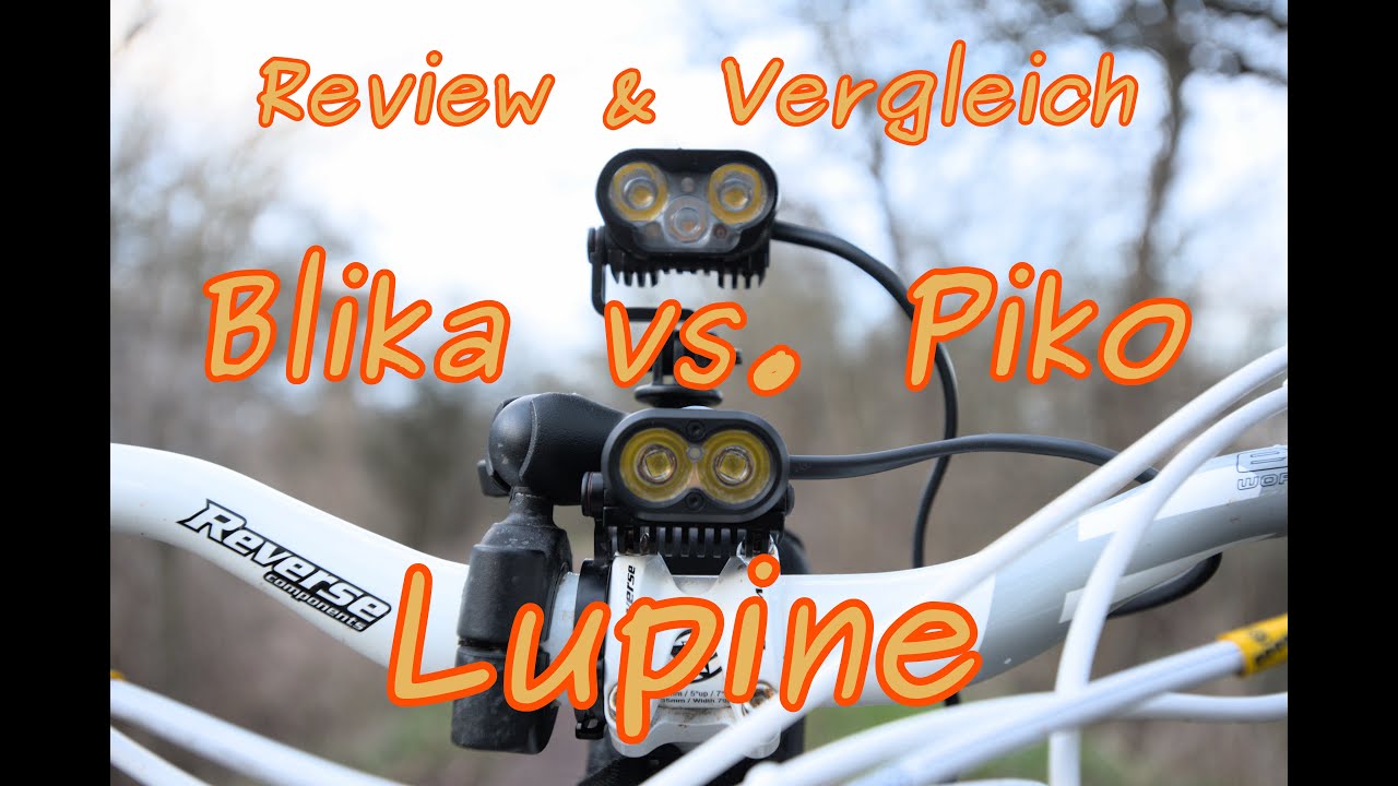 Praxis-Vergleich Lupine Blika vs. Piko | Review MTB-Beleuchtung - YouTube