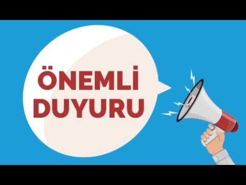 ÖNEMLİ DUYURU!