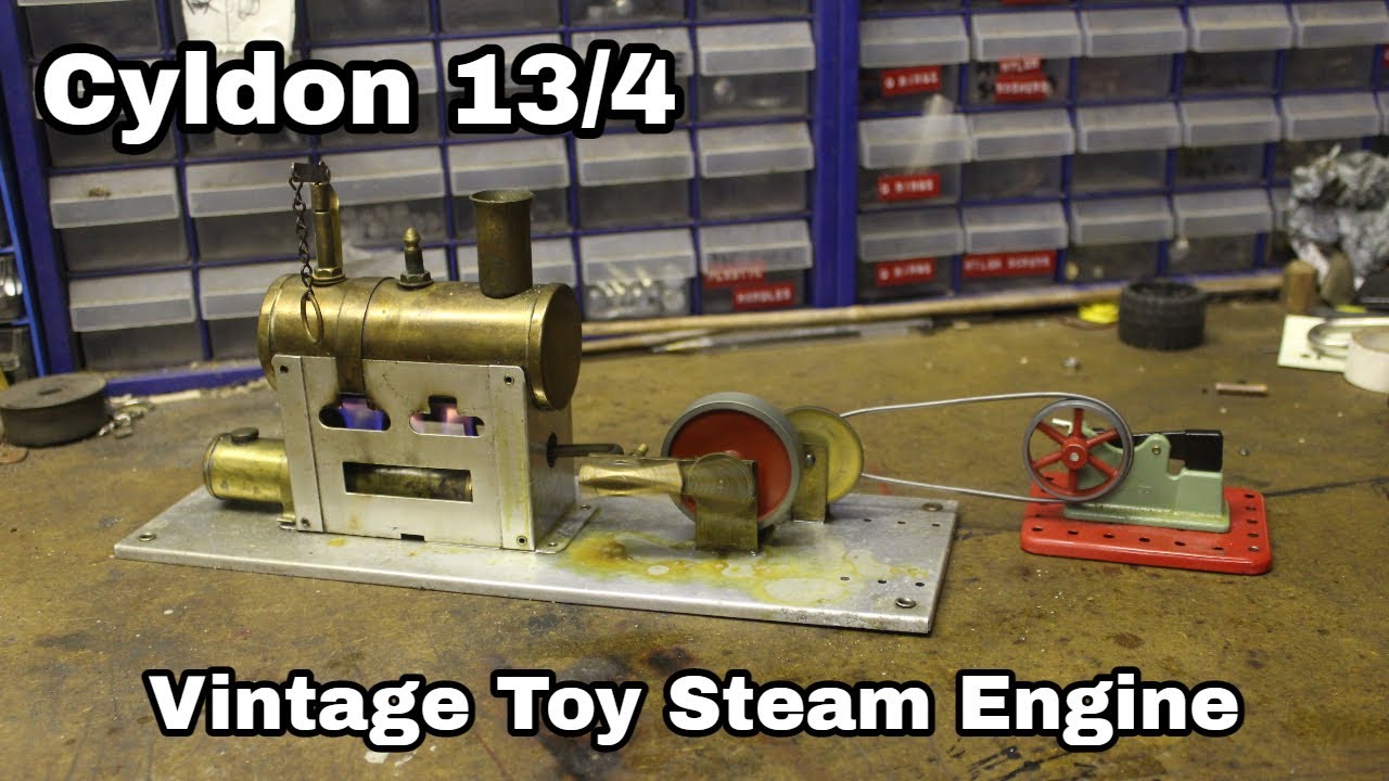 Cyldon 13/4 Vintage Toy Steam Engine - YouTube
