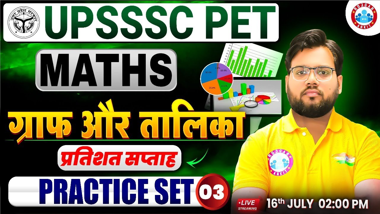 UPSSSC PET Classes 2025 | UPSSSC PET Maths | UP PET Graph & Table Practice Set #03 | UP PET ...