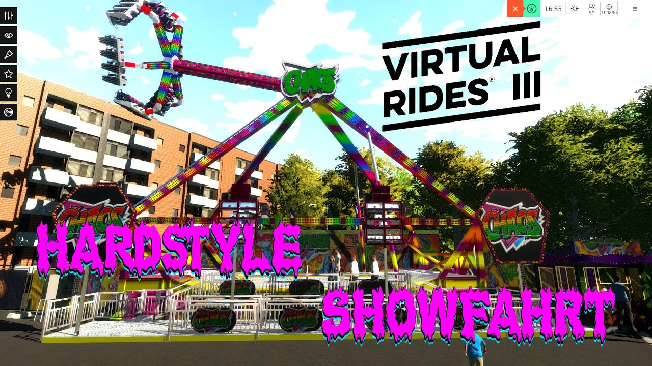 Virtual rides 3 (Chaos rieger Mod) Erste Show fahrt - YouTube