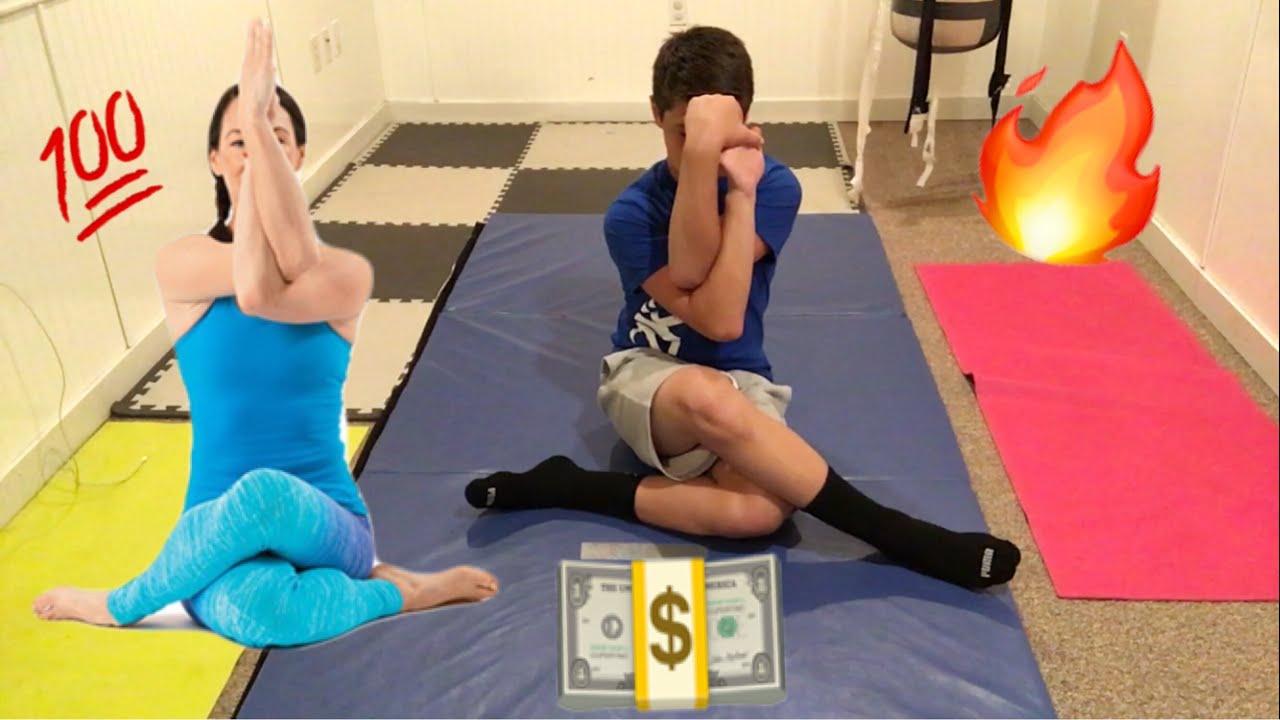 TRYING WEIRD YOGA POSES - YouTube