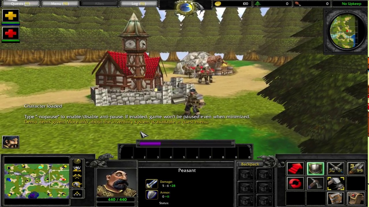 Warcraft MORPG - Minimap UI (Improved) - YouTube