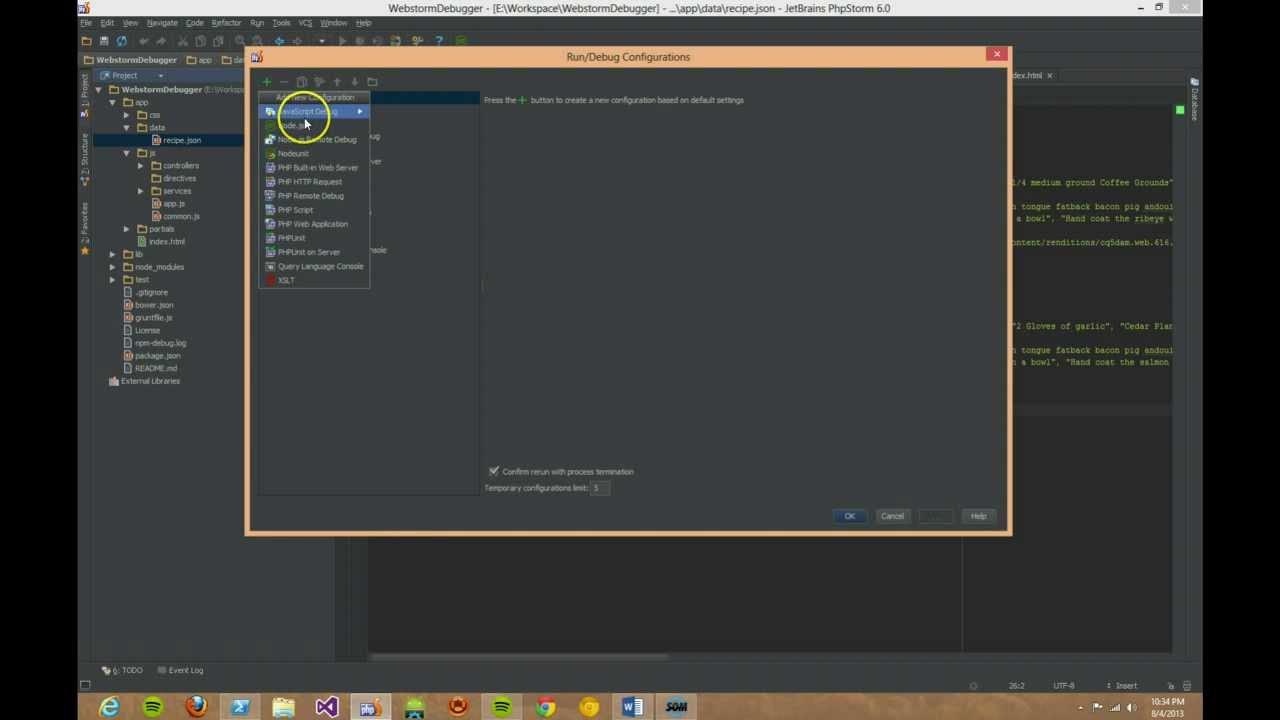 Debugging AngularJS in PhpStorm/WebStorm - YouTube