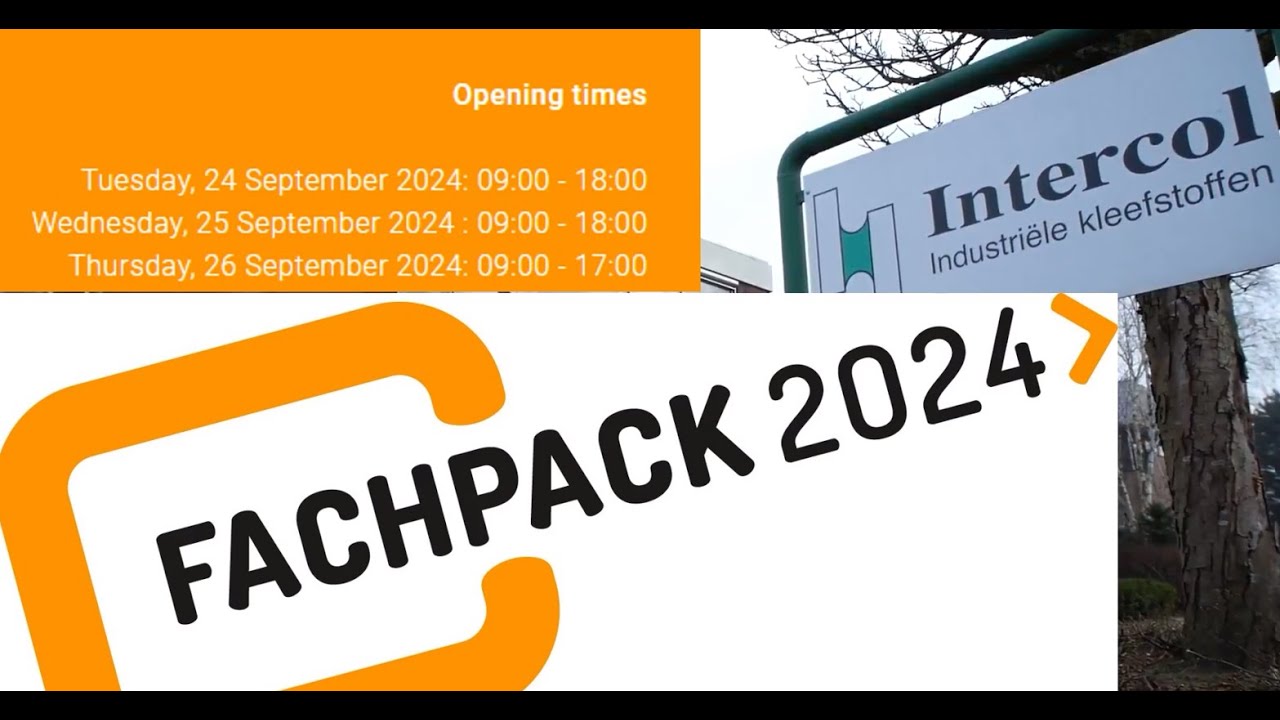 Fachpak Intercol Food packaging adhesives 2024 - YouTube