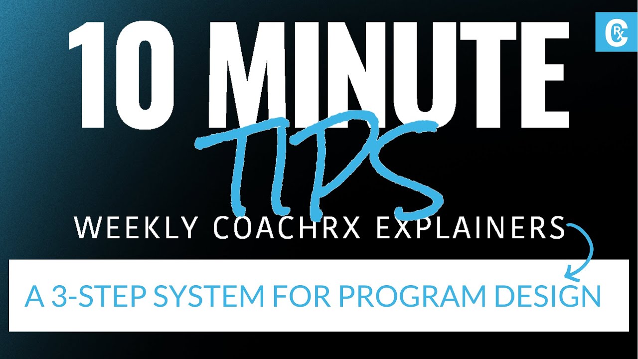 How to Design a Program: 3-Step System for Program Design - YouTube