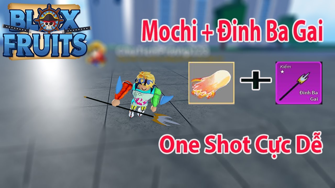 Roblox - Test Combo Đinh Ba Gai Mochi V2 One Shot Cực Dễ | Blox Fruits ...