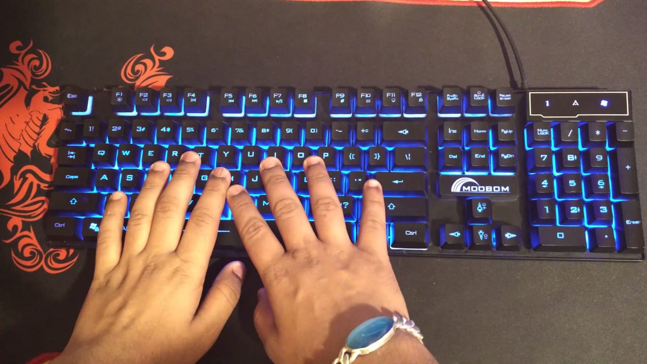 Moobom DB-A8 Budget Gaming Keyboard only 22$ | Review | - YouTube