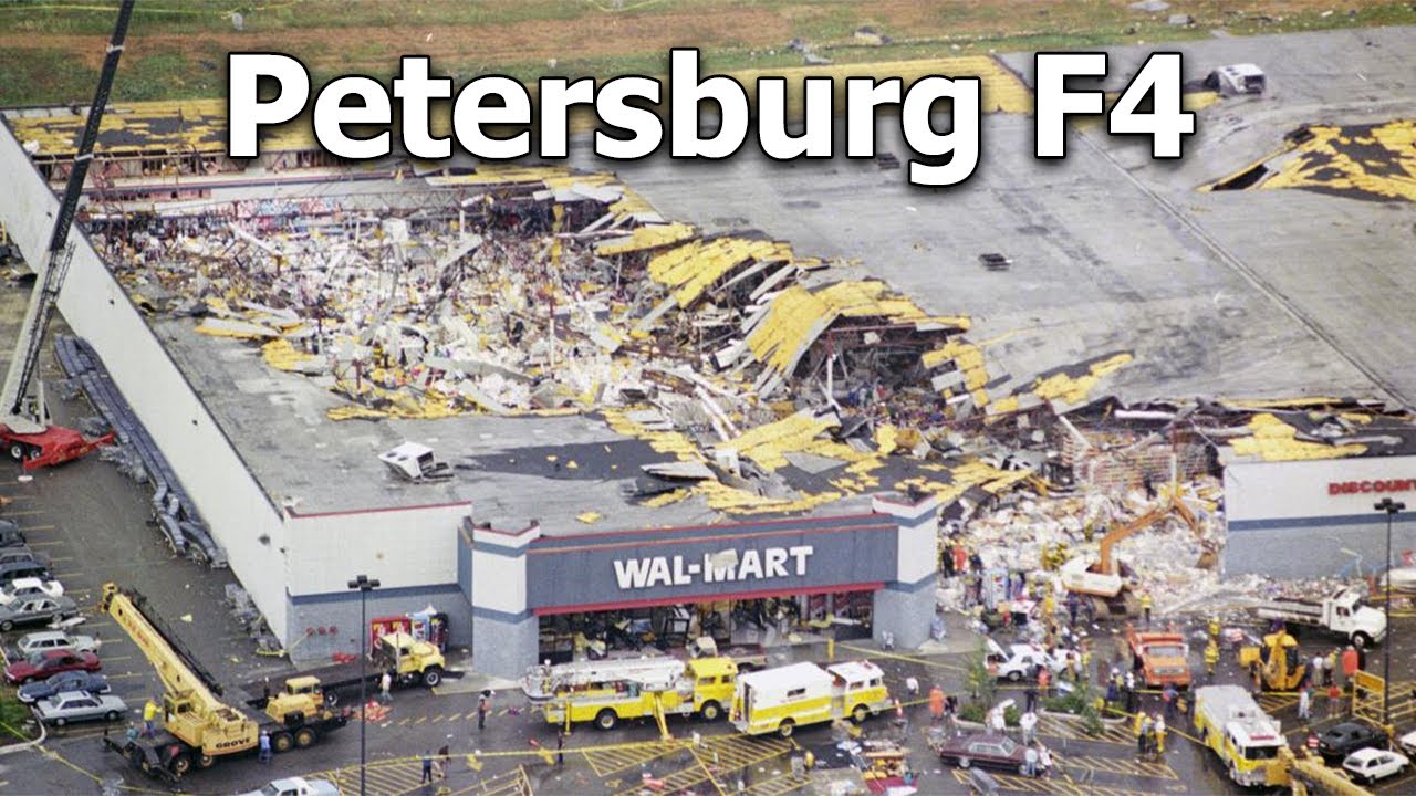 The 1993 Petersburg, VA F4 Tornado: One of a Kind - YouTube
