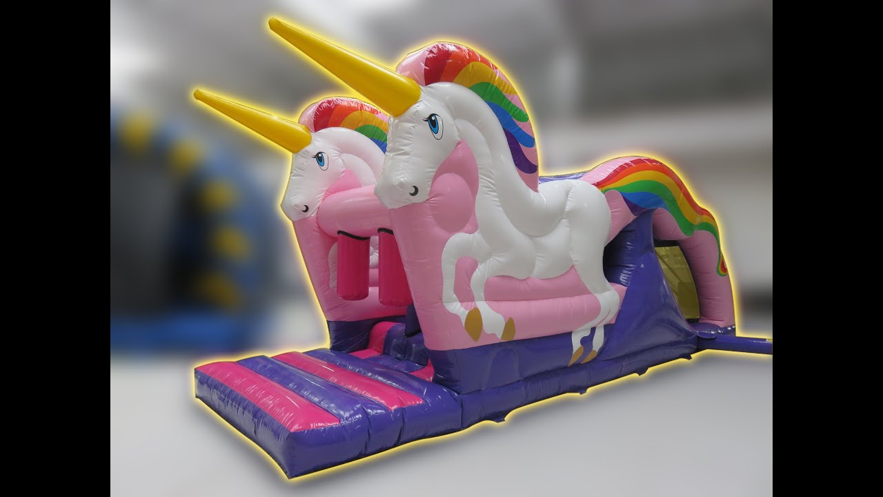 Airquee's 9m Unicorn Obstacle Course AQ7222 - YouTube