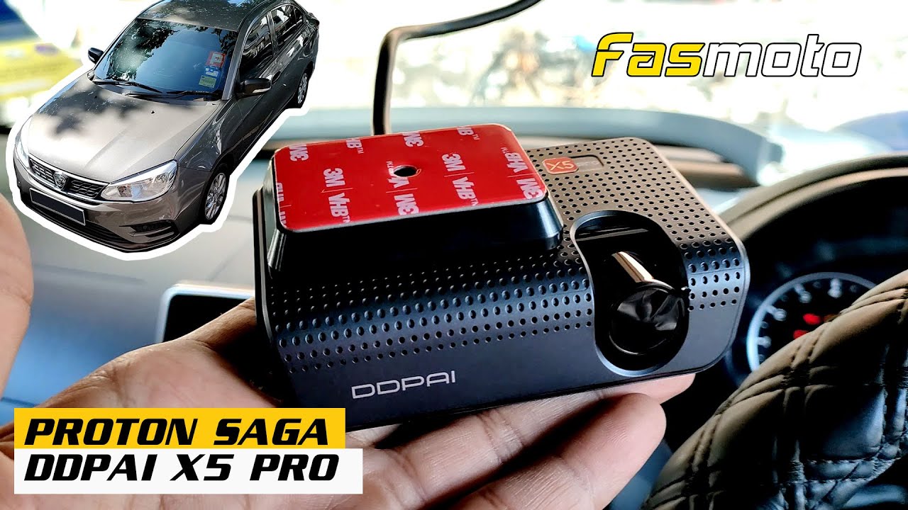 Proton Saga / DDPAI X5 PRO dash cam - YouTube