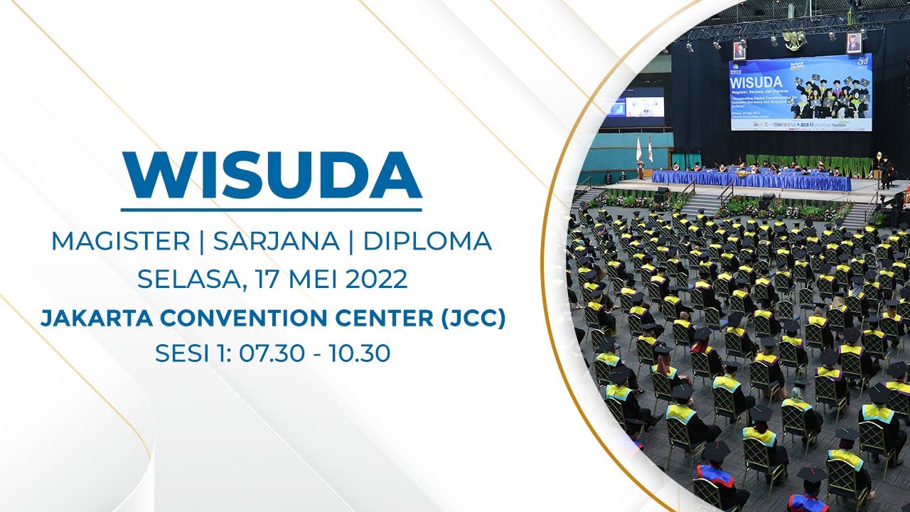 Wisuda Perbanas Institute 2022 Sesi 1 - YouTube