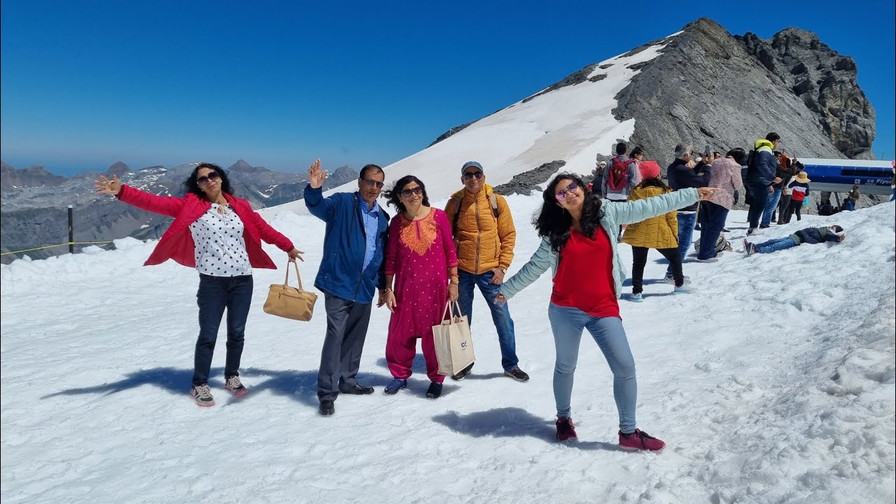 A day trip to Mt. Titlis with family from India 🙂 - YouTube