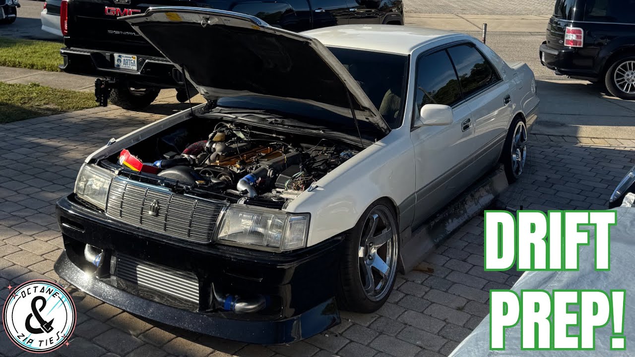 1JZ CROWN CUSTOM BODY KIT AND DRIFT PREP - YouTube