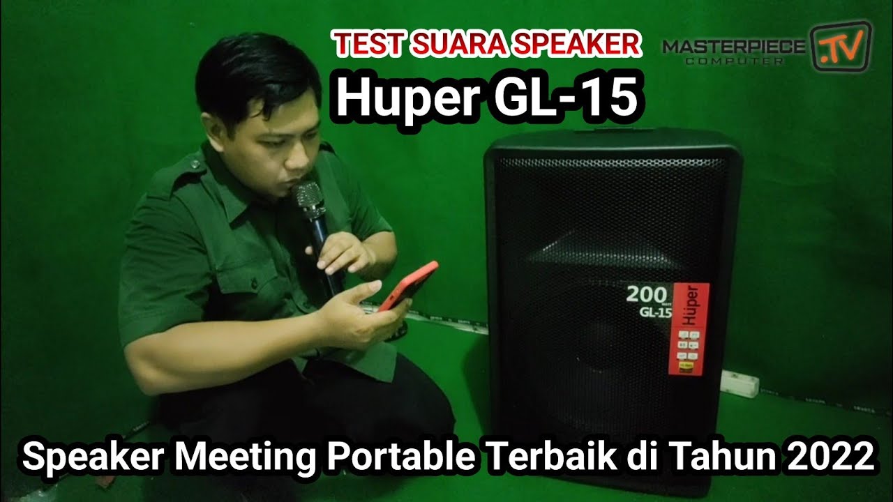 TEST SUARA PORTABLE SPEAKER HUPER GL-15 TAHUN 2022. BASS TREBLE MANTAP ...