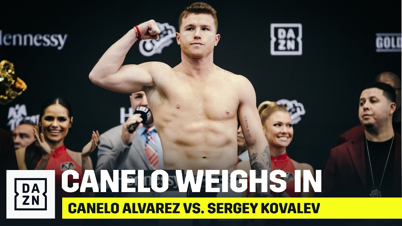 Canelo Alvarez Weighs In At 174.5 lbs And Looks POWERFUL - YouTube