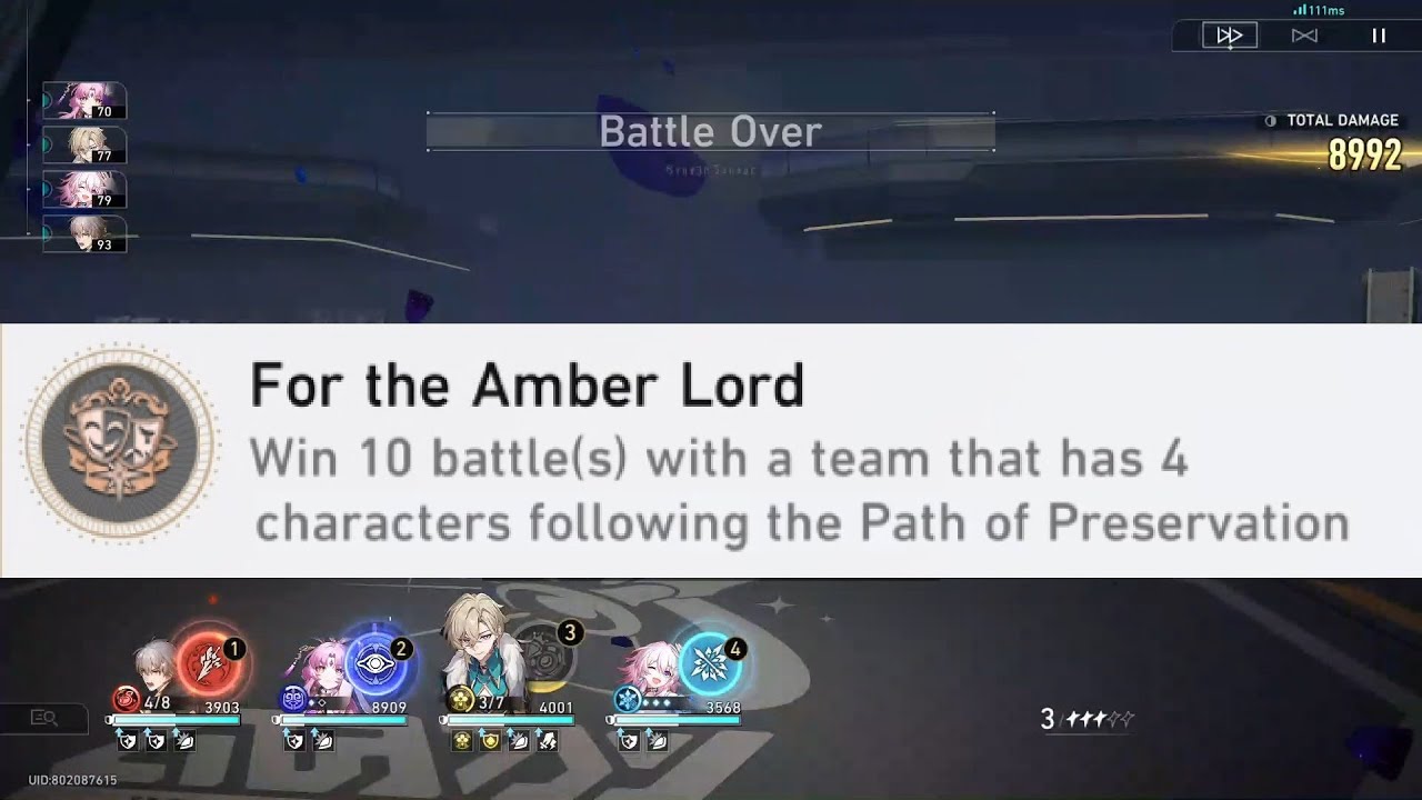 For the Amber Lord | Honkai Star Rail | Achievement - YouTube