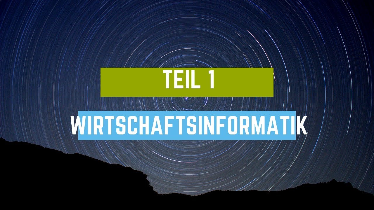 Wirtschaftsinformatik studieren - Teil 1: Einführung (mit deutschen ...