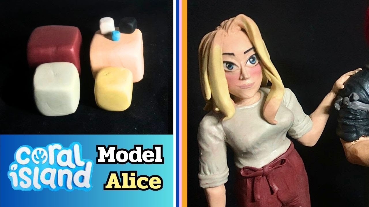 ปั้นโมเดล Coral island Alice X Khun Egg HRK - YouTube