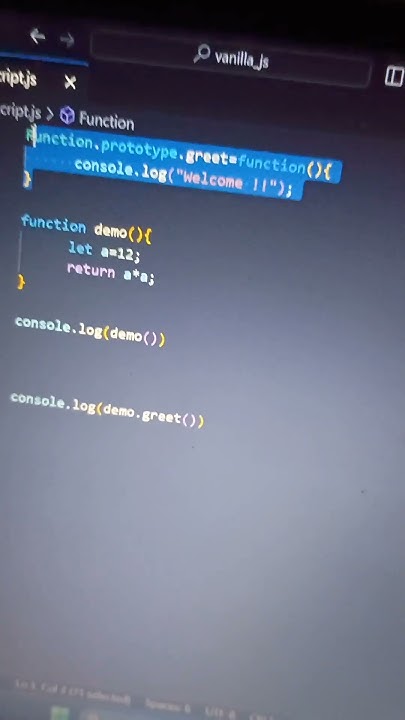 How To Add User Defined Function In The Prototype Of Every Function 🔥 🔥 7552