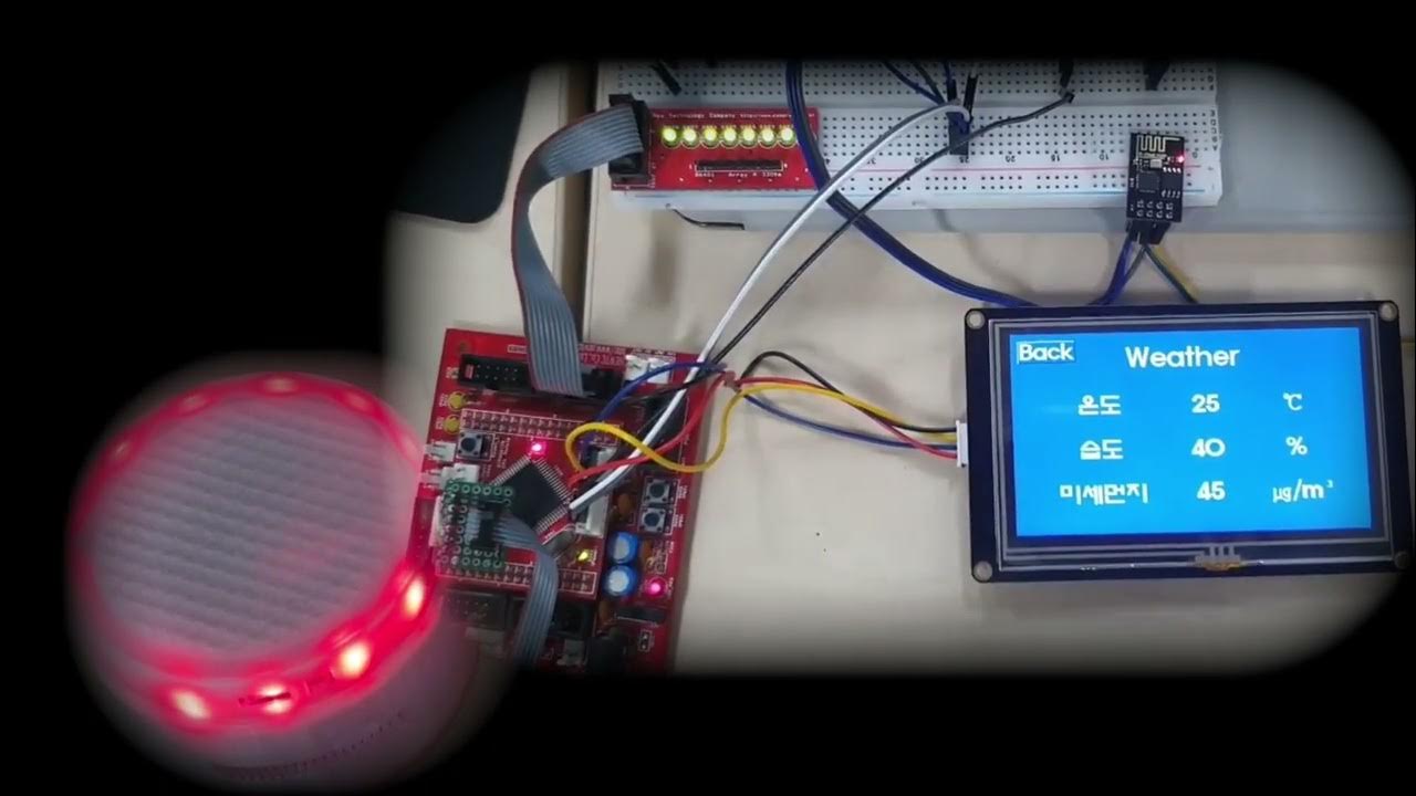 Atmega128 + ESP8266 + nextion display 를 이용한 db 통신 - YouTube
