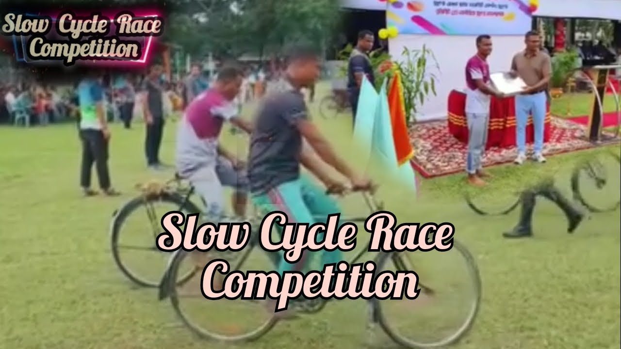 Slow Cycle Race Competition 🚲🚲|| viral video - YouTube